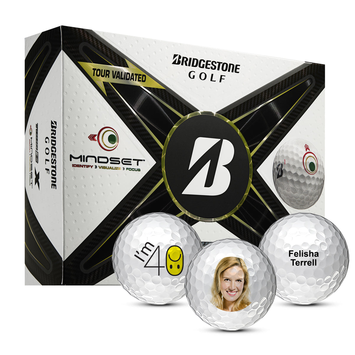 Bridgestone Tour B X MindSet Golf Balls – MyCustomGolfBall