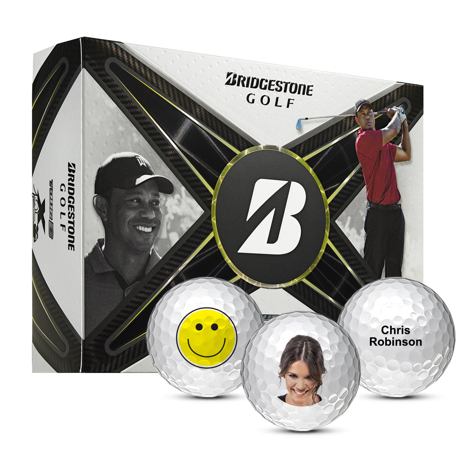 Bridgestone Tour B X Tiger Woods Edition Golf Balls - MyCustomGolfBall