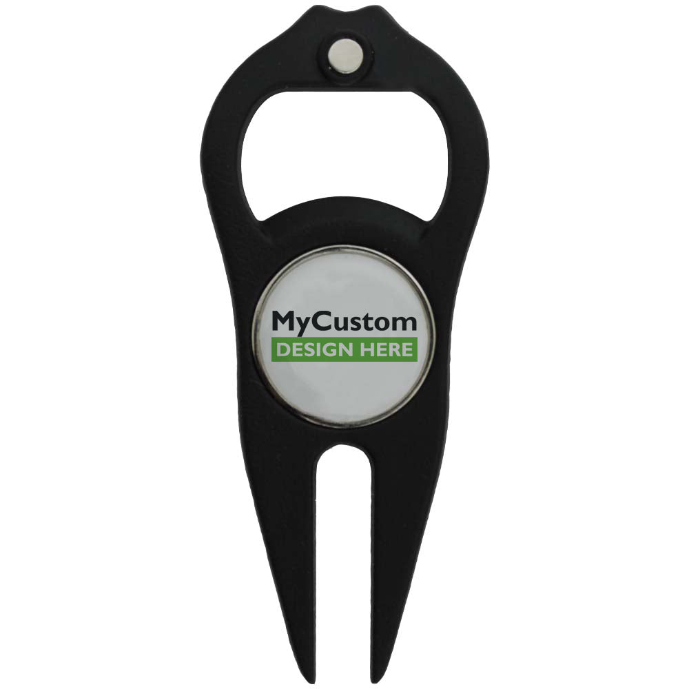 Black Hat Trick 6 in 1 Divot Tool - MyCustomGolfBall