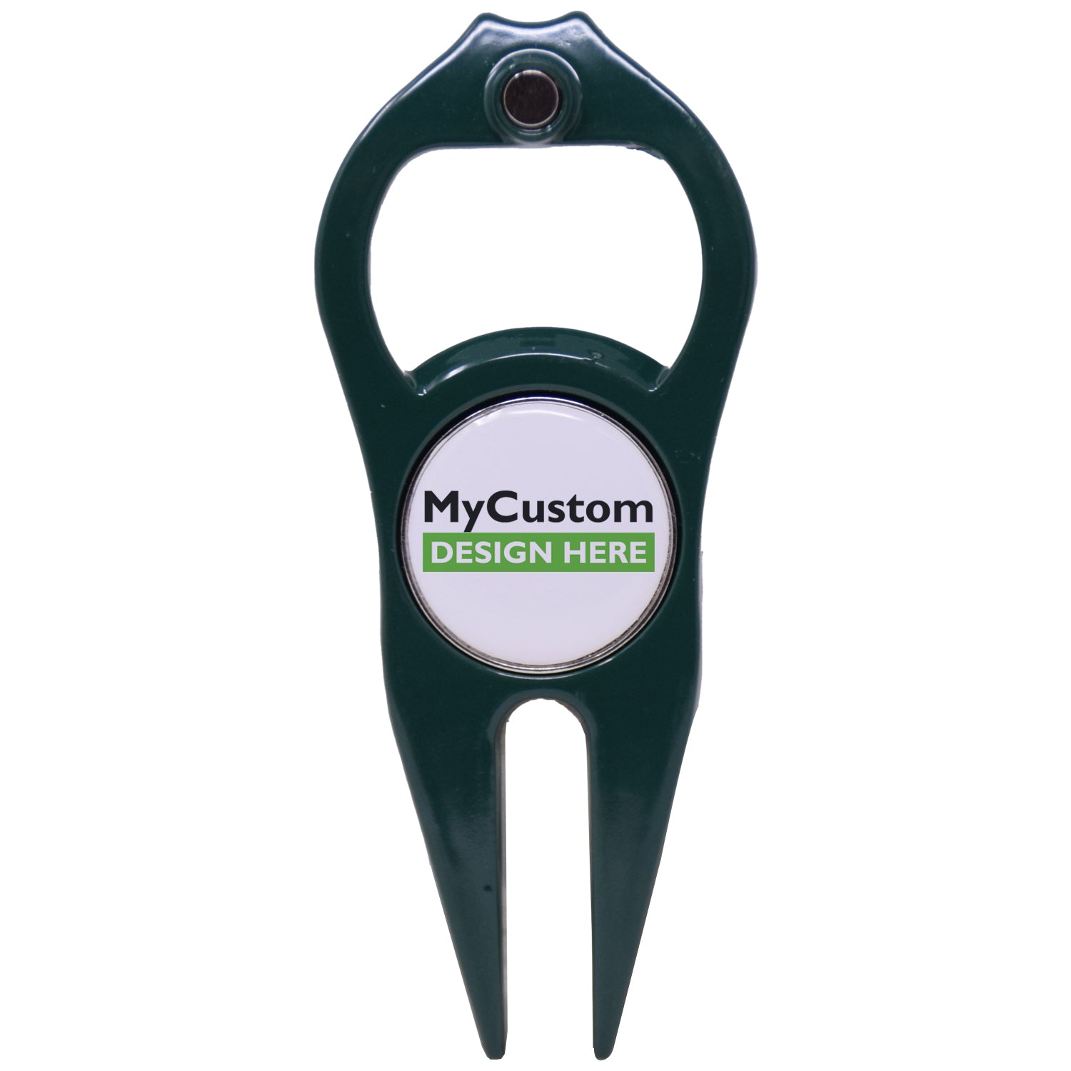 Dark Green Hat Trick 6 in 1 Divot Tool - MyCustomGolfBall