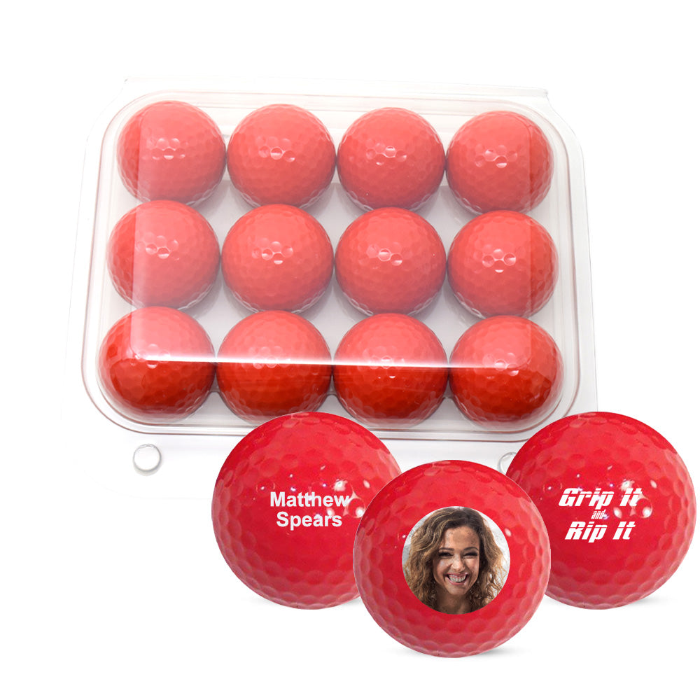 Value Golf Balls Red - MyCustomGolfBall