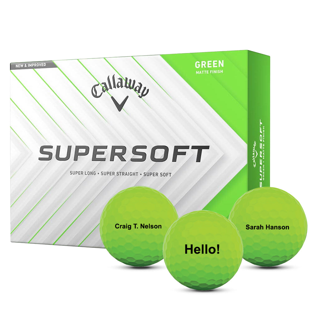 Callaway Supersoft Green Golf Balls - MyCustomGolfBall