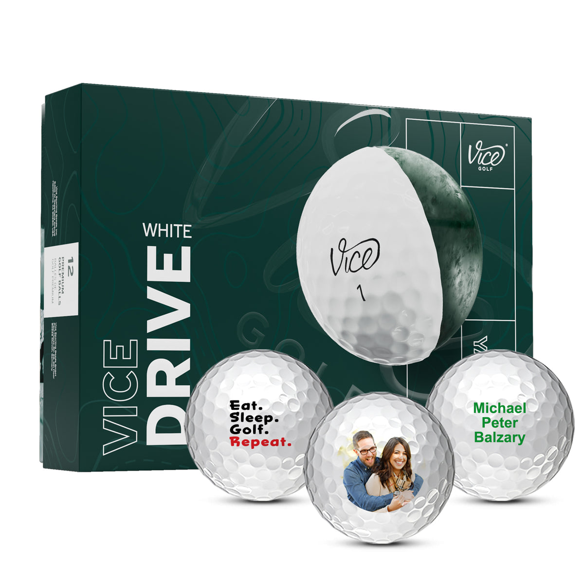Custom Vice Drive Golf Balls | MyCustomGolfBall