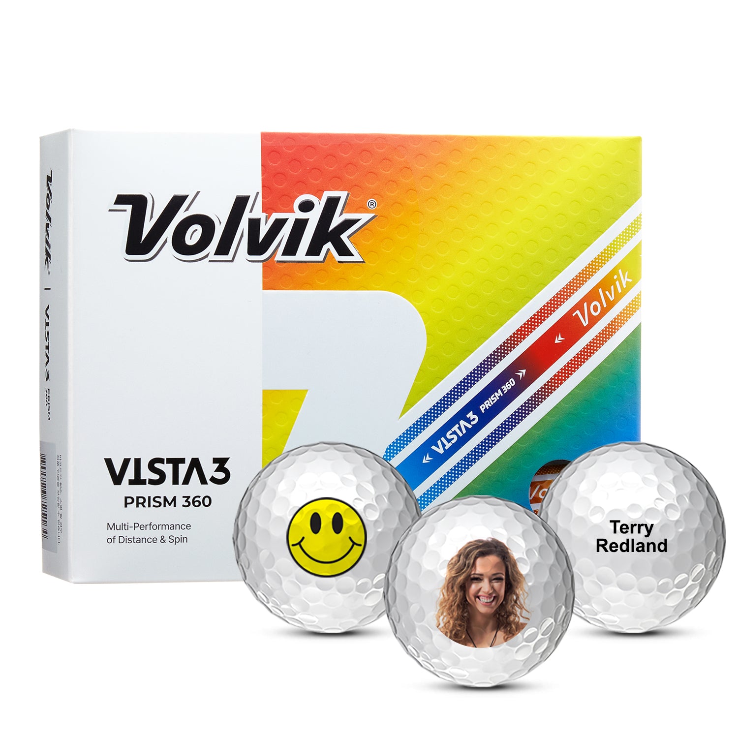 Volvik Vista3 Prism 360 Golf Balls - MyCustomGolfBall
