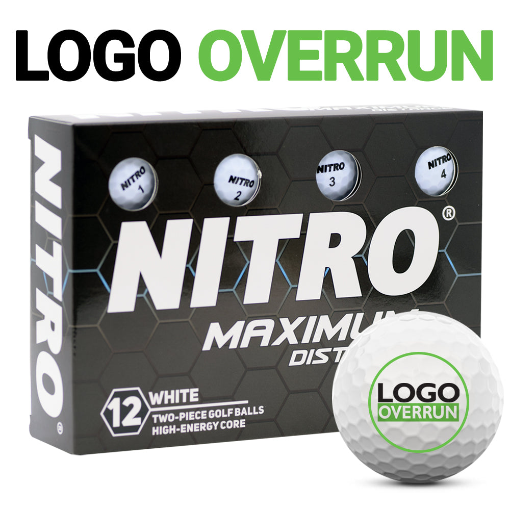 Nitro Maximum Distance Golf Balls - LOGO OVERRUN - Default Title ...