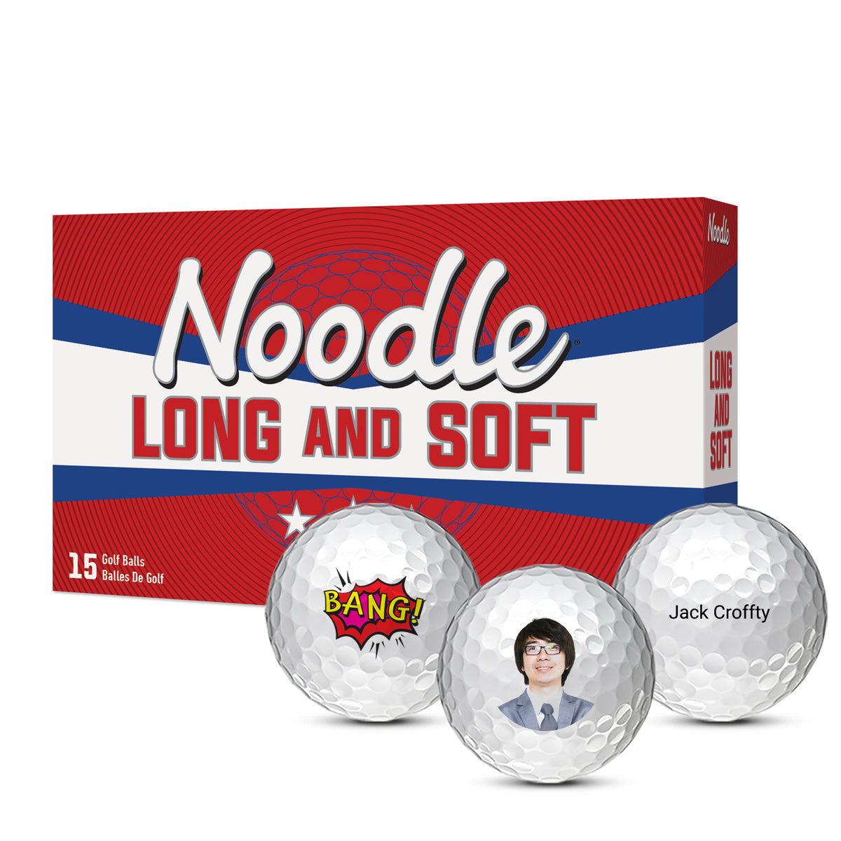 Custom Noodle Long and Soft - Golf Balls | MyCustomGolfBall