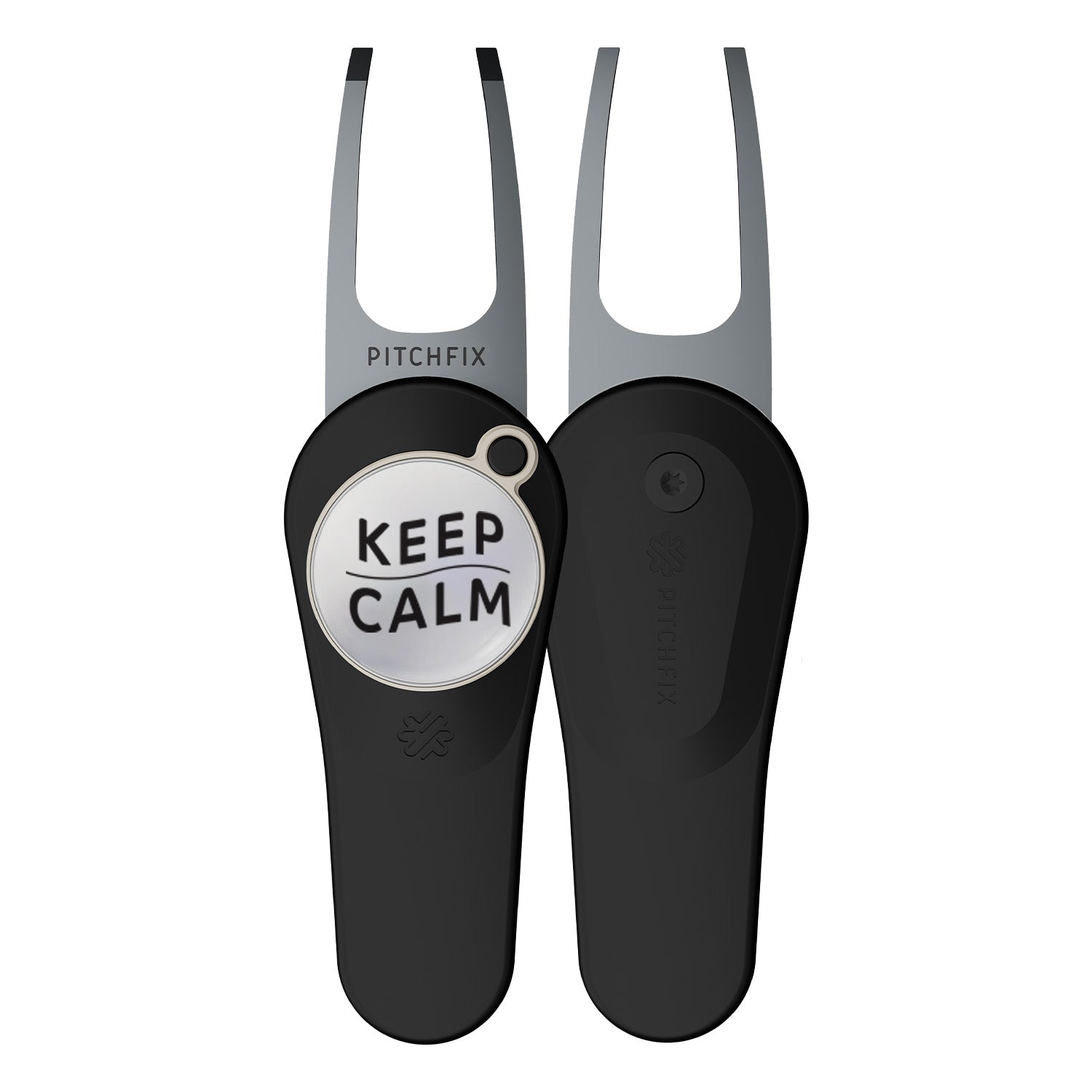 Pitchfix Original Divot Tool with Custom Ball Marker (Black ...