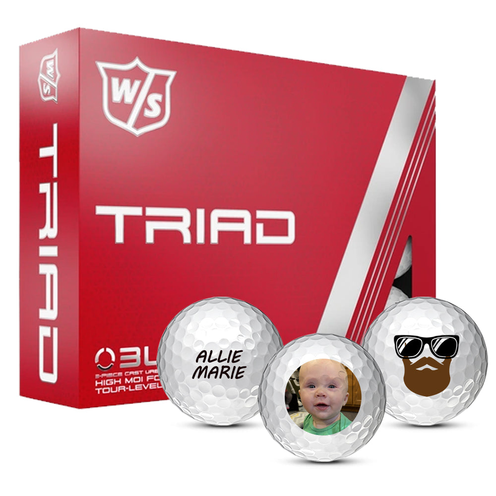 Custom Wilson Triad Golf Balls One Dozen - MyCustomGolfBall